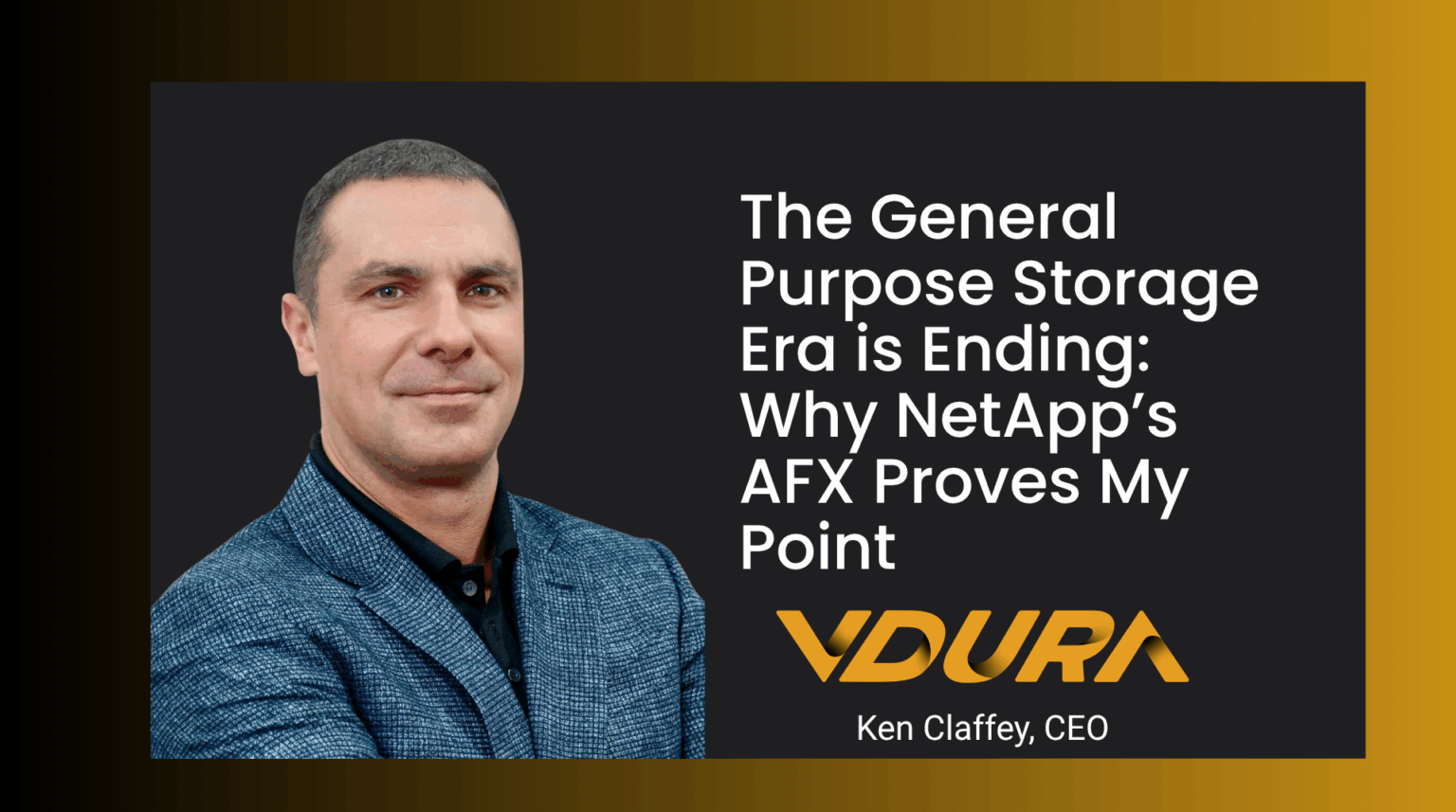 Ken Claffey on NetApp AFX: Why AI Needs Purpose-Built Storage